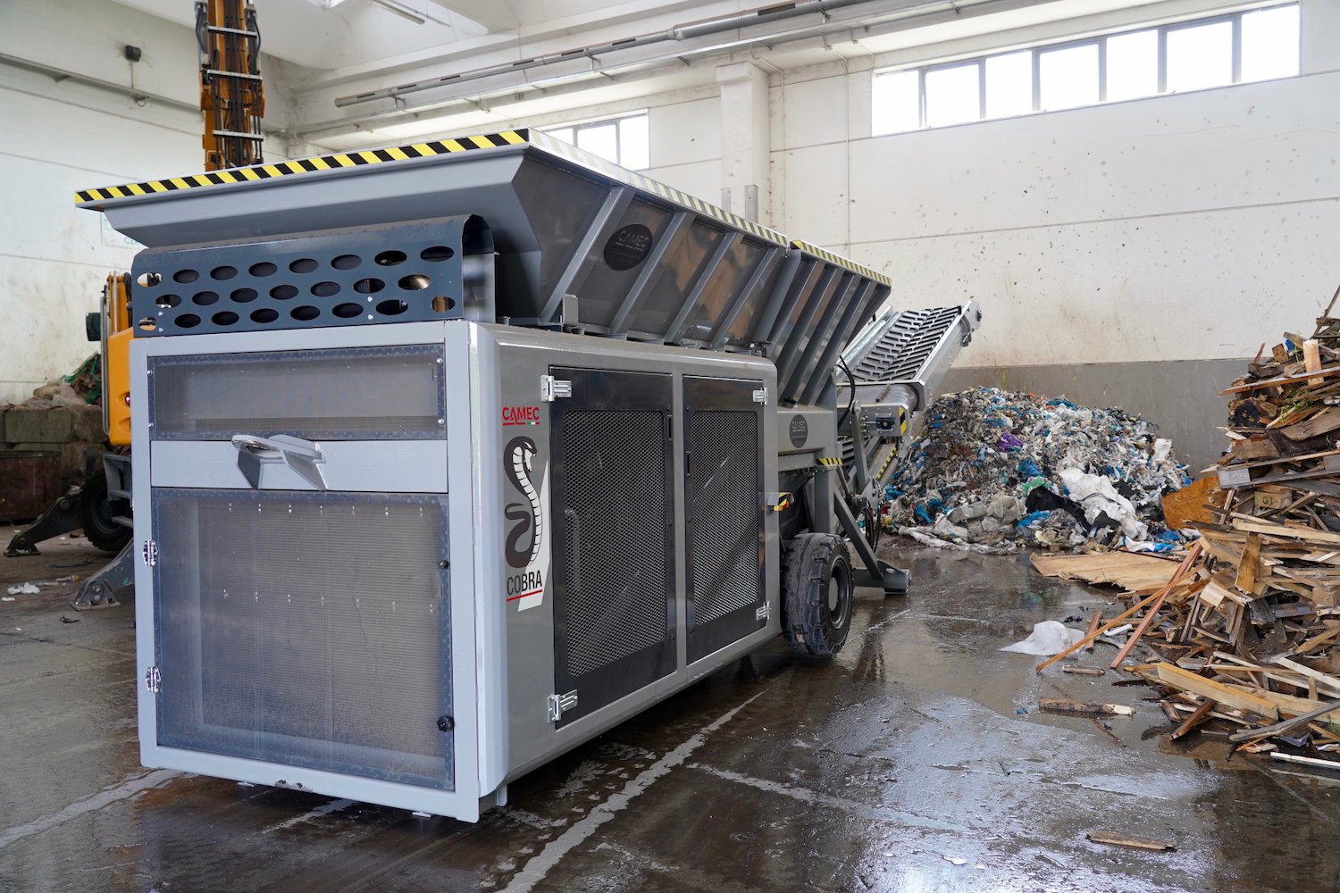 How to optimize mobility and internal organization in a recycling center